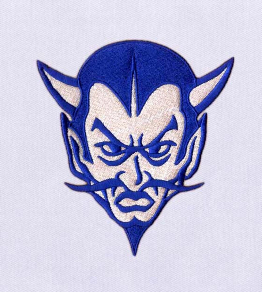 Blue Devil Embroidery Design |blue Devil Head Embroidery Design | Evil ...