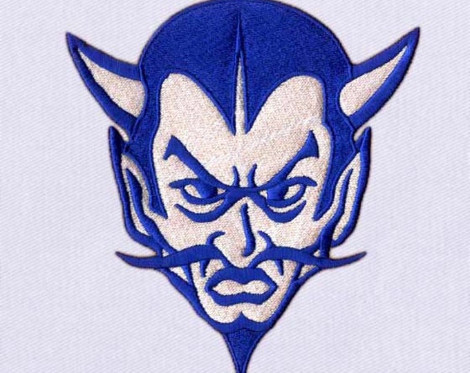Duke Blue Devil Applique Embroidery Design. Large Hoops - Etsy