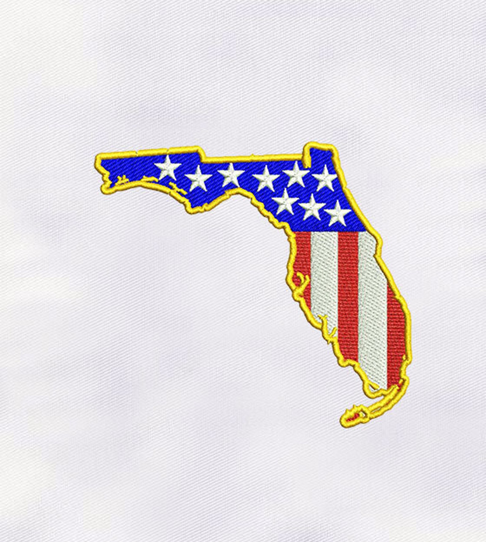 Fantastic Florida Map Embroidery Design | Map Embroidery Design ...