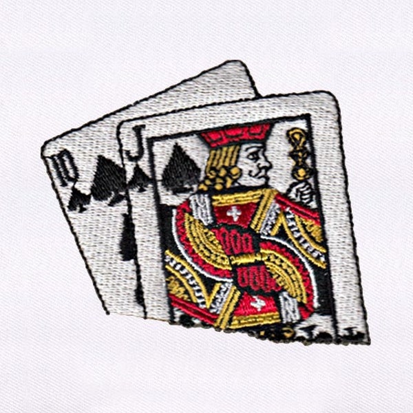 Playing Card Embroidery - Etsy