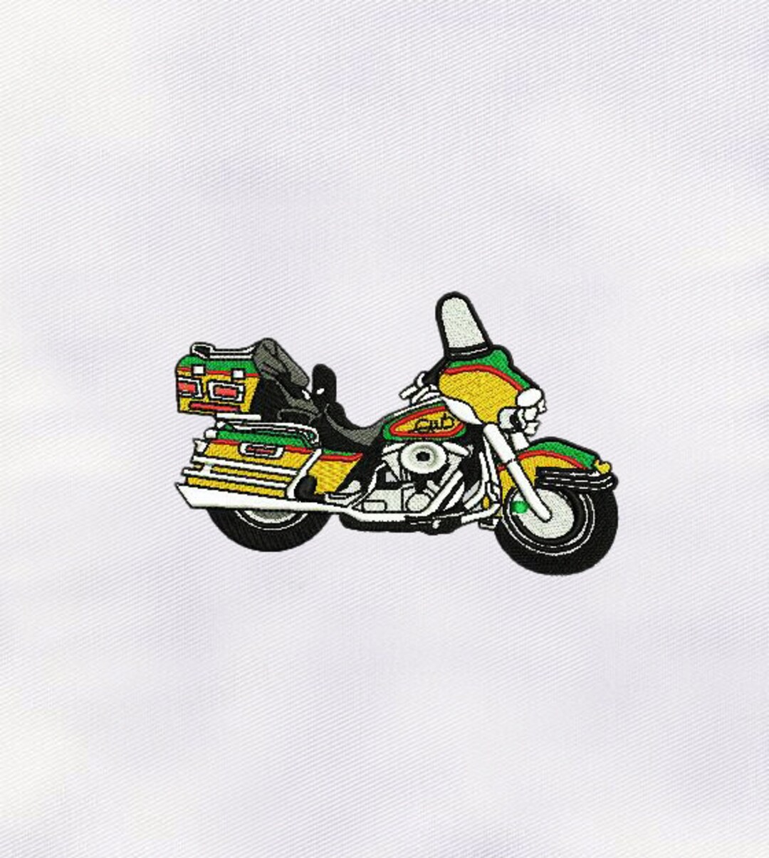 Colorful Heavy Motorcycle Embroidery Design|vehicle Embroidery Design ...