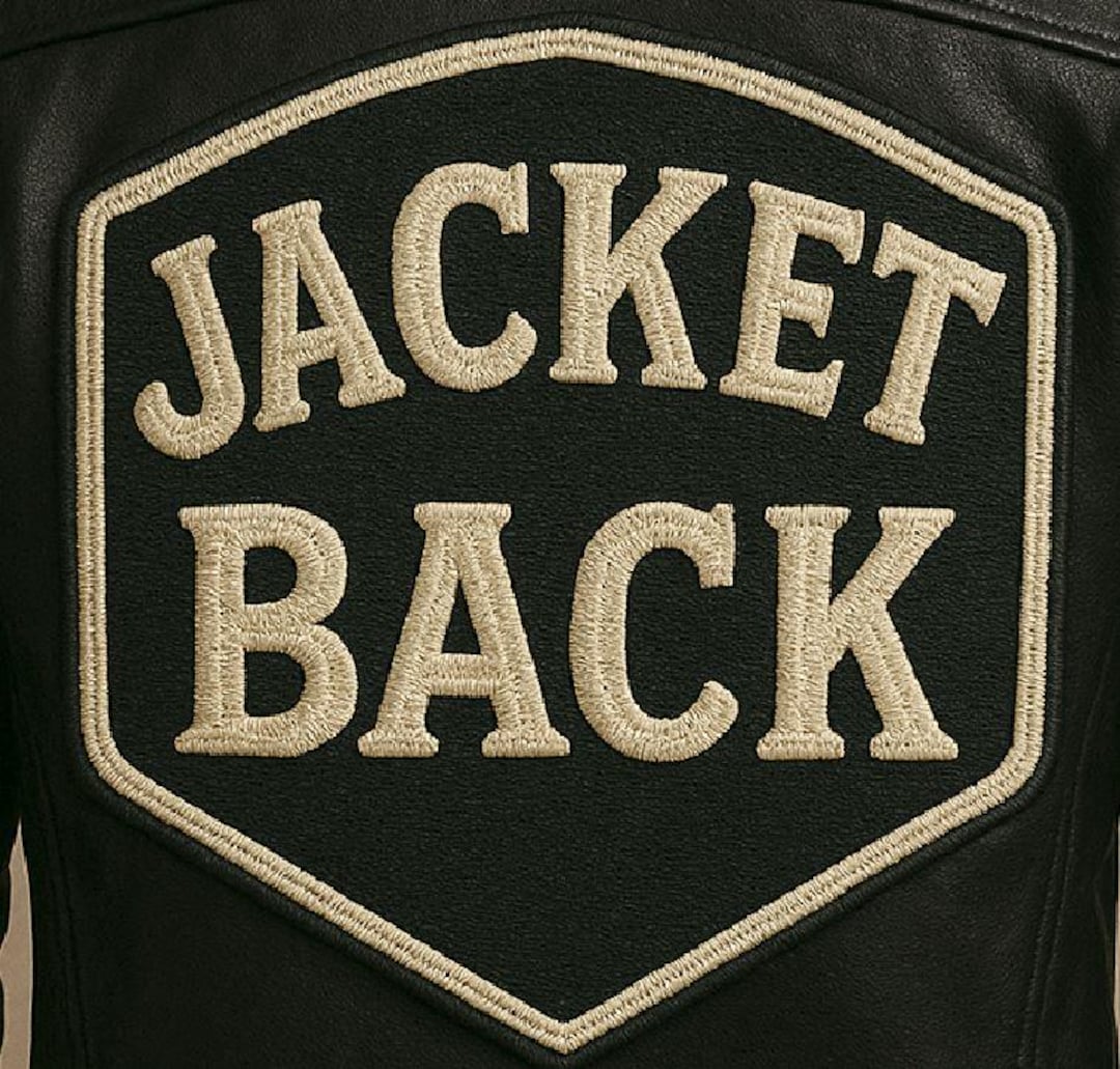 Large Jacket Back Patch – Custom Biker Embroidered Patch, Bold ...
