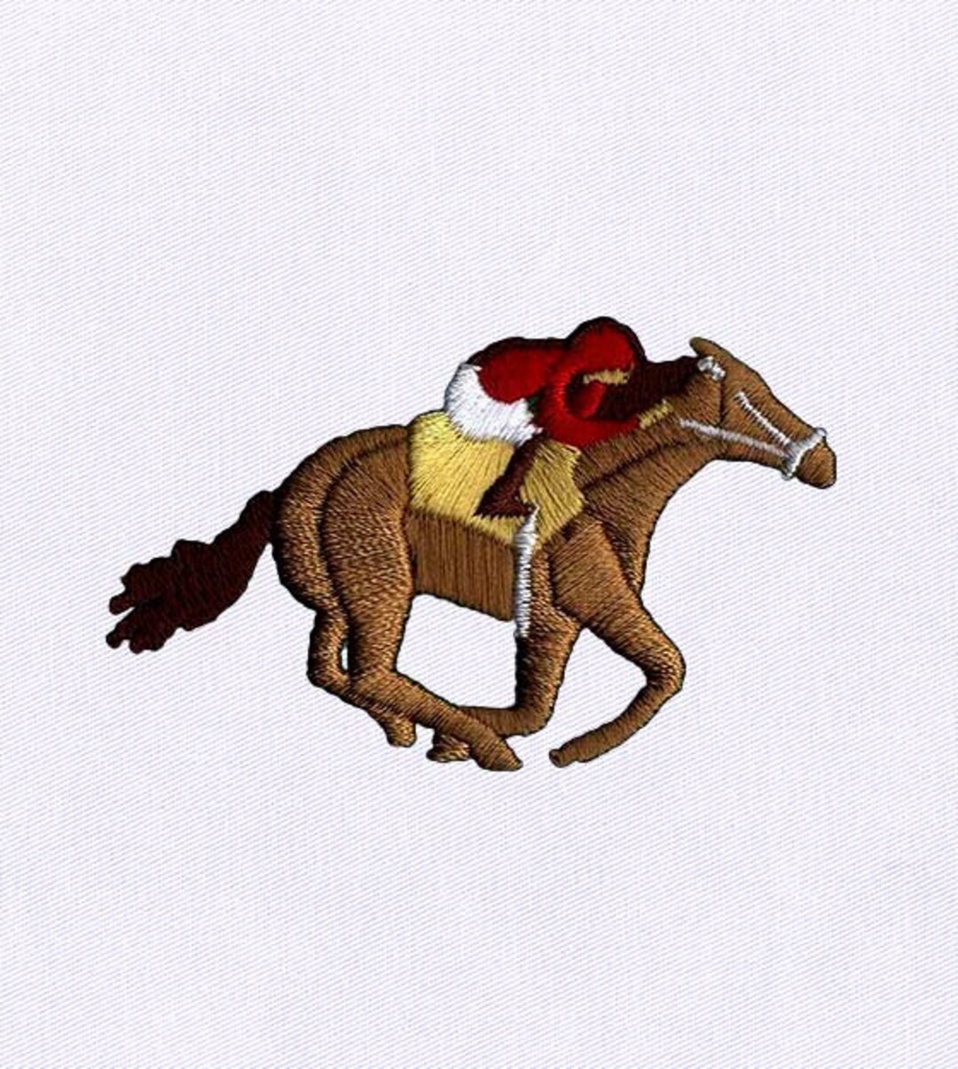 Glorious Racing Horse Embroidery Design |sport Embroidery Design ...