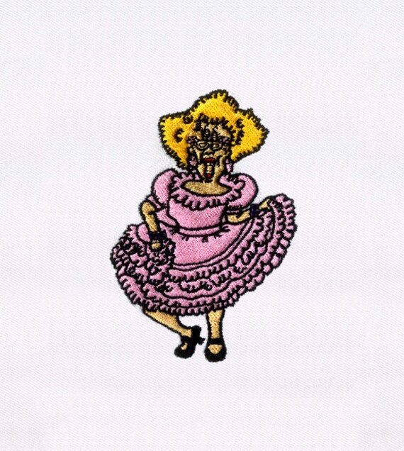 Old Women Dancing Embroidery Design women Embroidery Design | Etsy