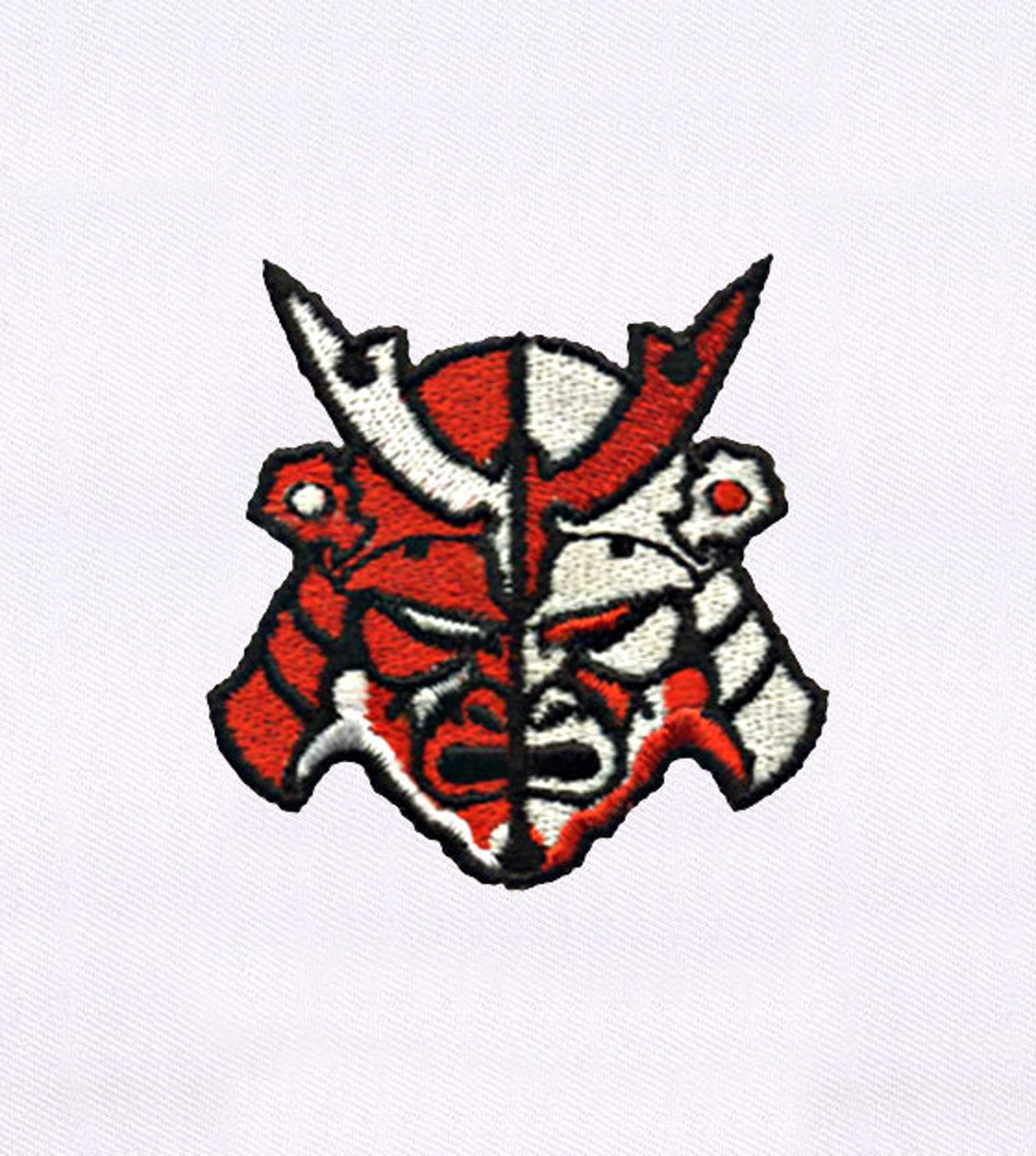Samurai Mask Embroidery Design | Mask Embroidery Design | Samurai Mask ...