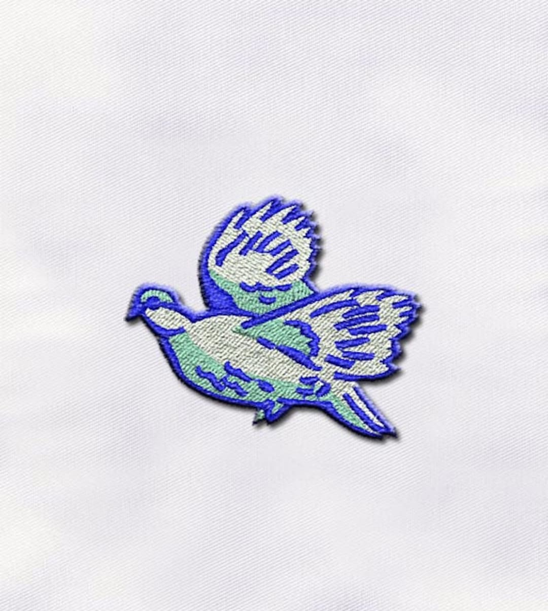 Flying Bird Embroidery Design | Flying Pigeon Embroidery Design | Bird ...
