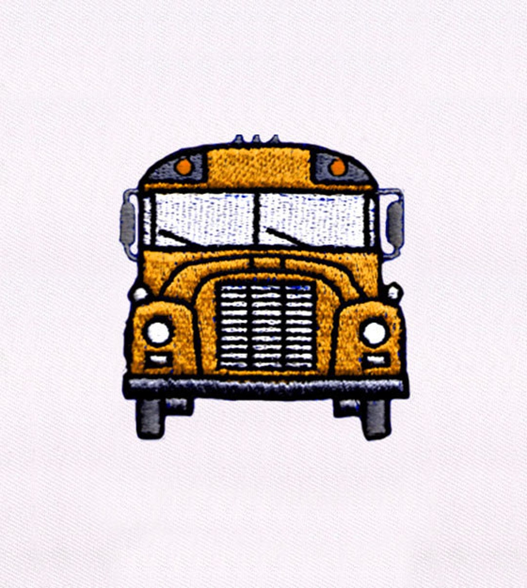 Yellow School Bus Embroidery Design | Vehicle Embroidery Design ...