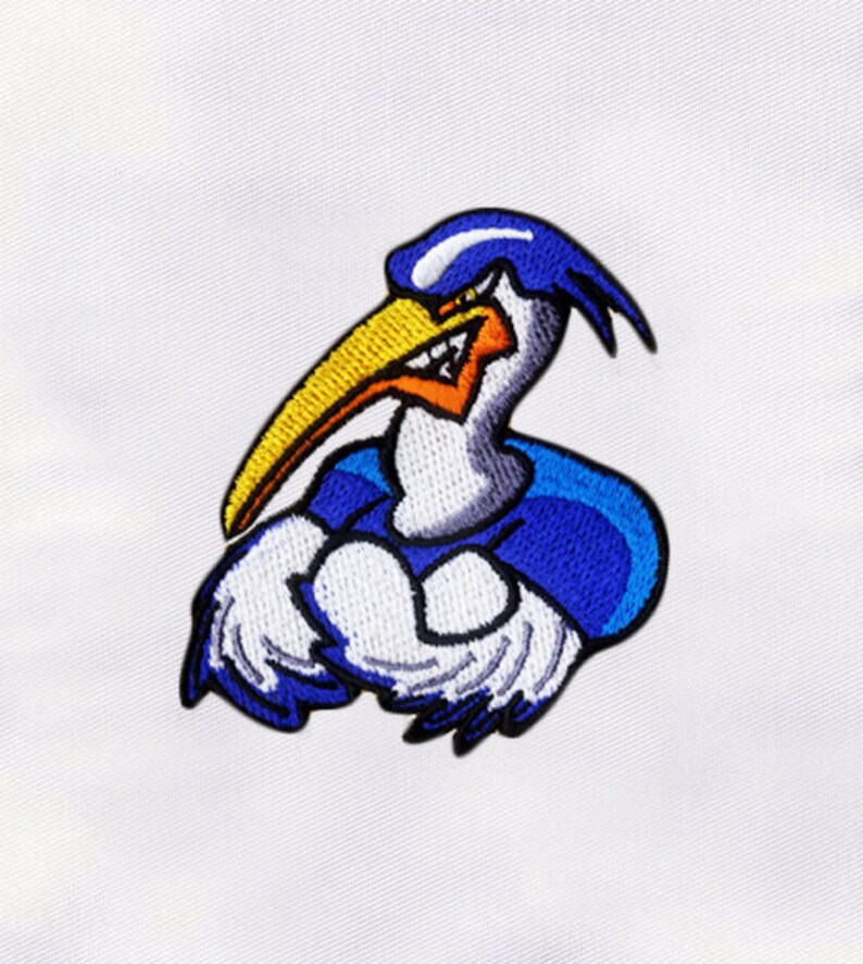 Perky Pelican Machine Embroidery Design | Bird Embroidery Design ...