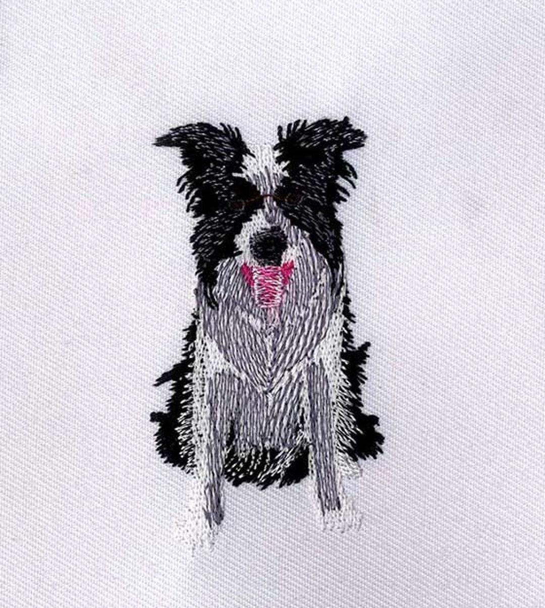Border Collie Dog Embroidery Design | Animal Embroidery Design | Dog ...