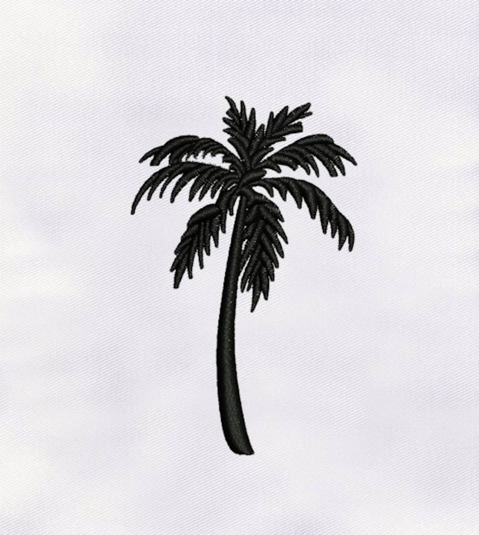 Palm Tree Machine Embroidery Design | Tree Embroidery Design | Plant ...