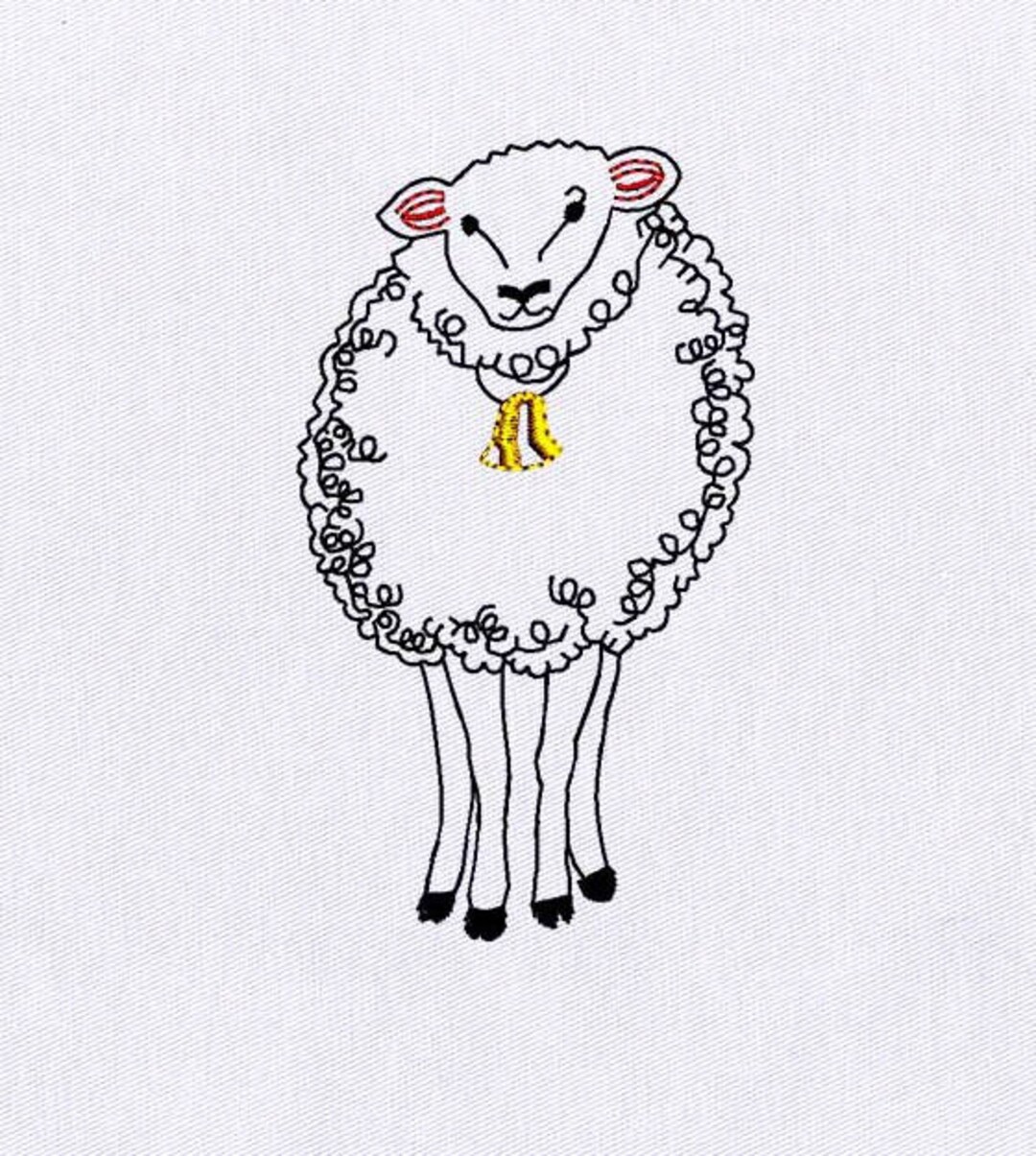 Sheep Machine Embroidery Design | Animal Embroidery Design |sheep DST ...