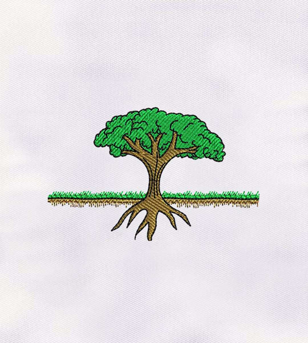 Tree With Root Machine Embroidery Design | Plant Embroidery Design ...