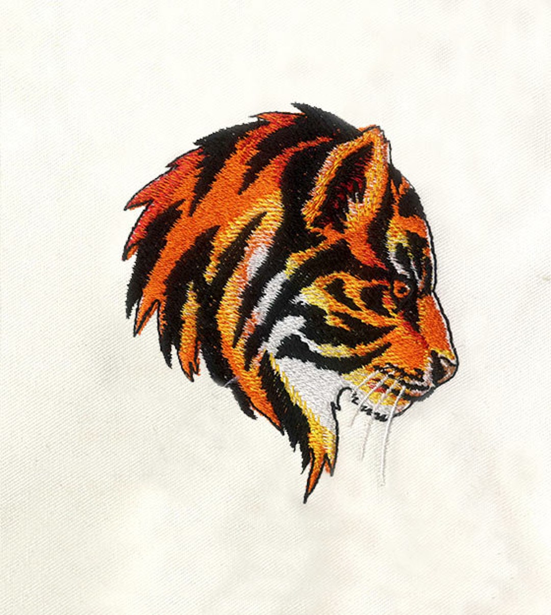 Elegant Tiger Machine Embroidery Design |animal Embroidery Design ...
