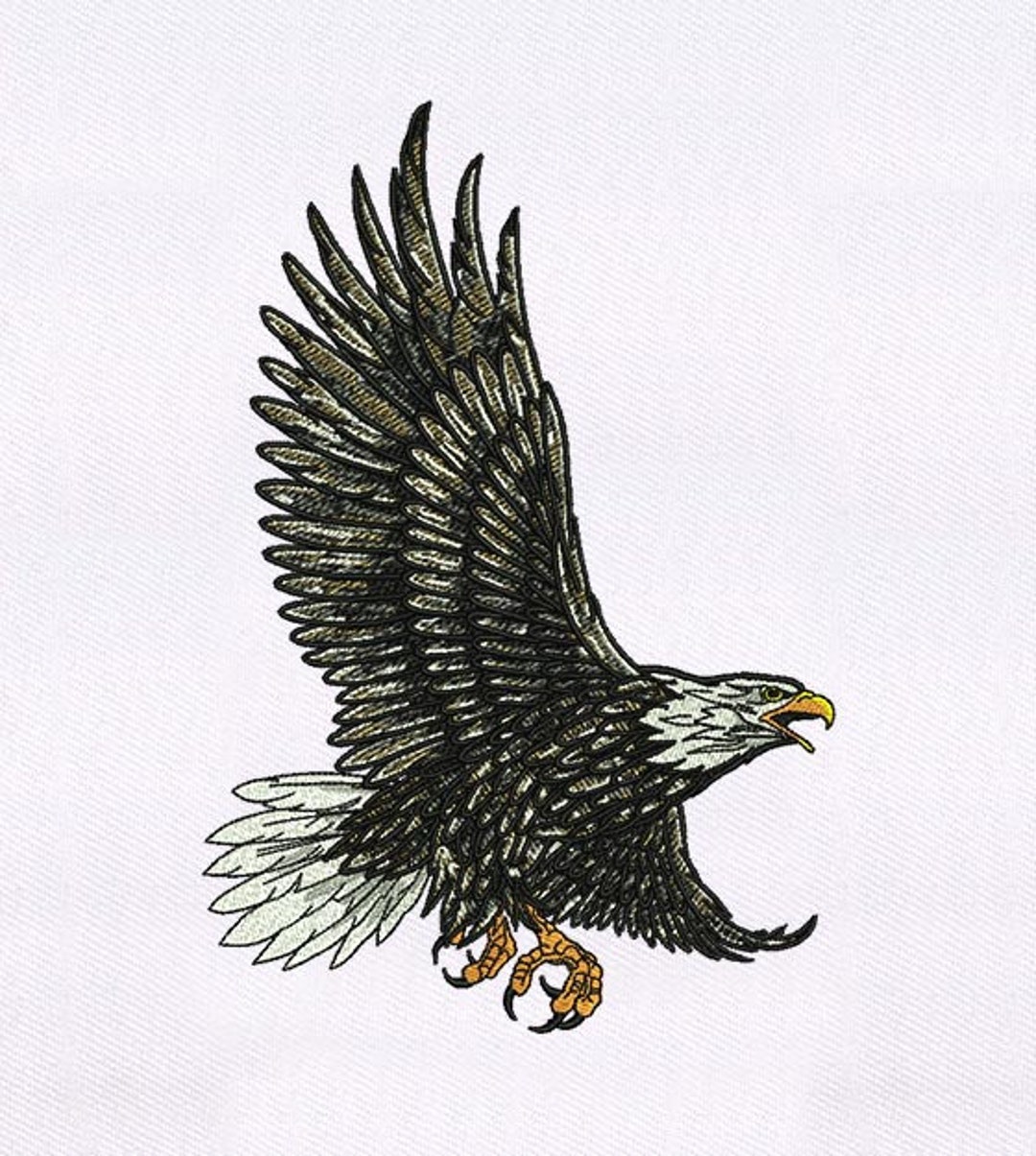 Flying Eagle Embroidery Design | Bird Embroidery Design | Eagle PES ...