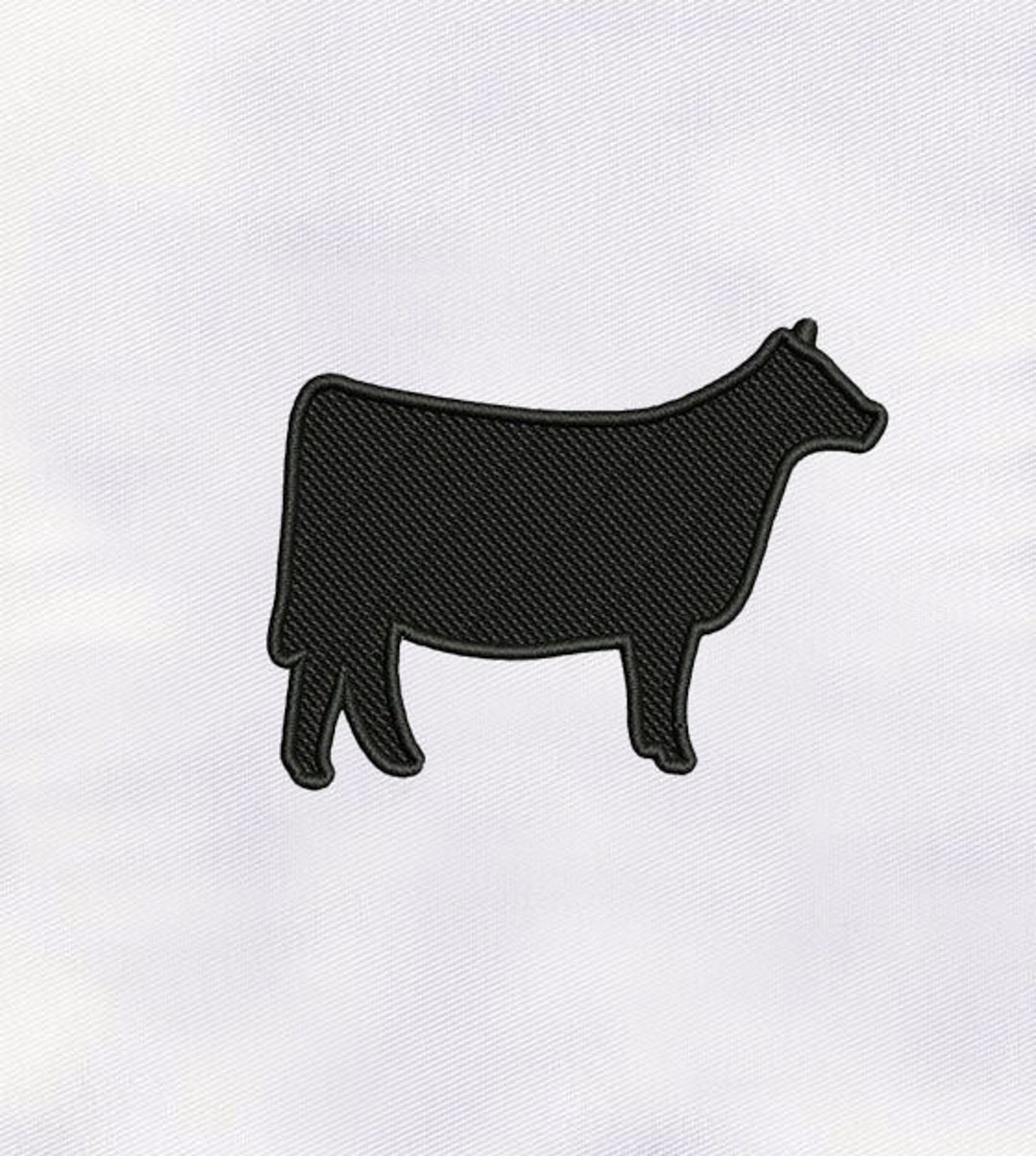 Black Heifer Machine Embroidery Design | Animal Embroidery Design ...