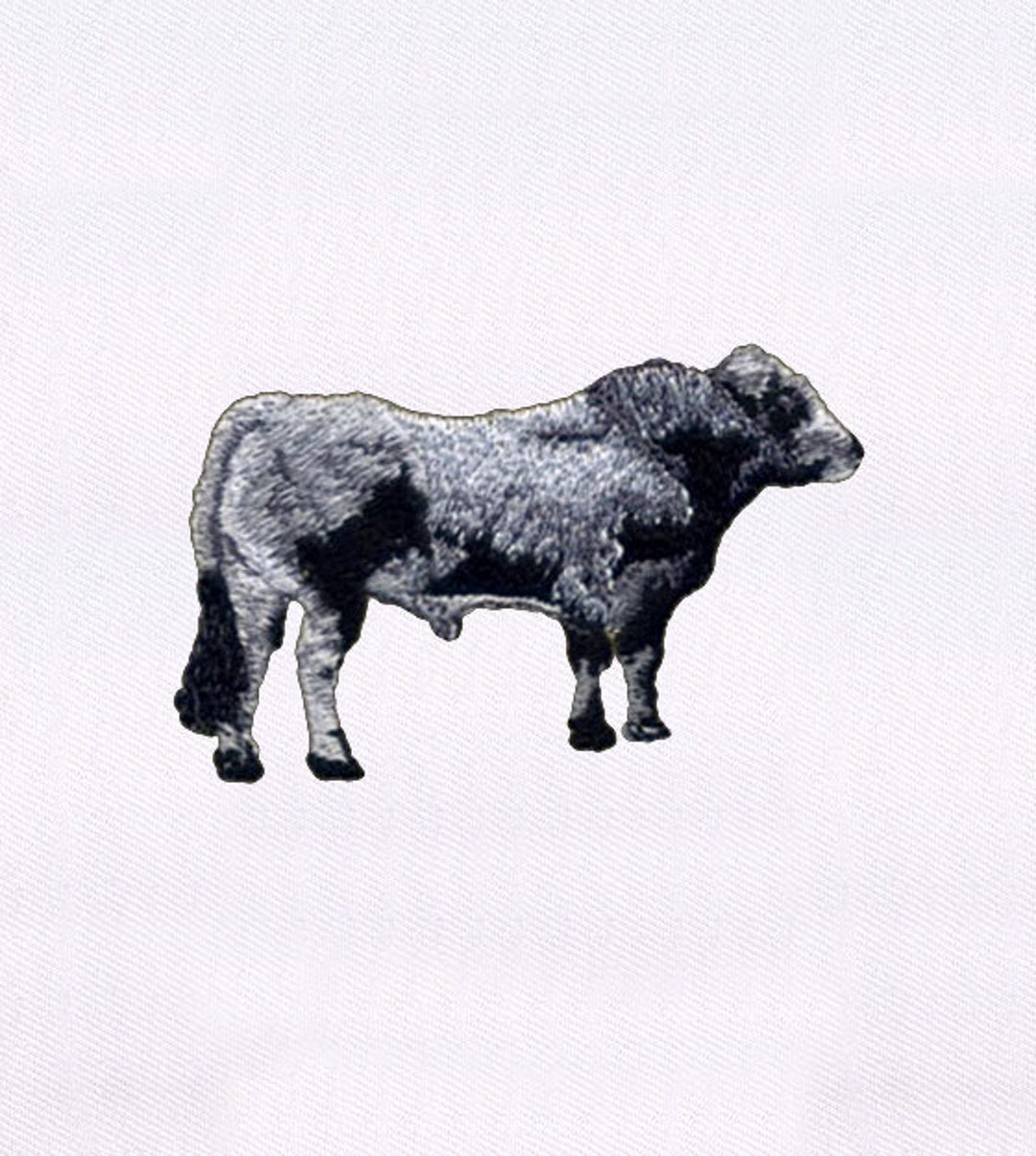 Gray and Black Bull Embroidery Design | Animal Embroidery Design ...