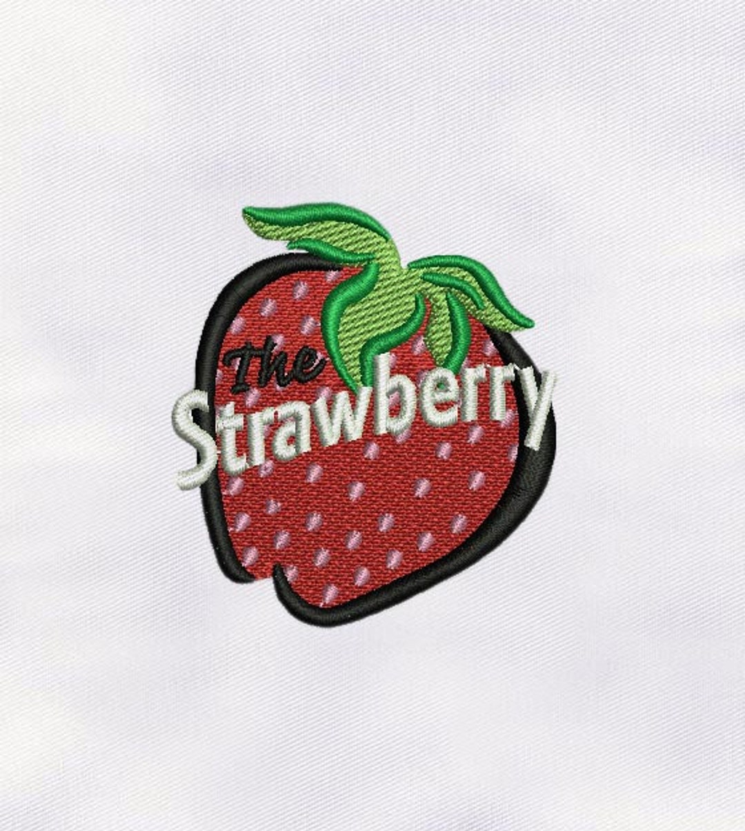Red Strawberry Machine Embroidery Design | Fruit Embroidery Design ...