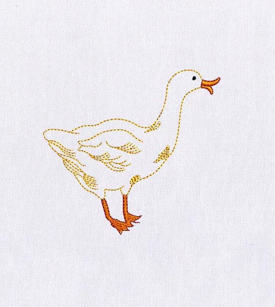 Precious Duck Machine Embroidery Design | Bird Embroidery Design | Duck ...