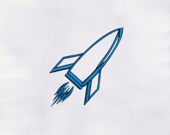 Rocket Mini Machine Embroidery Design - Etsy