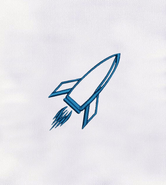 Rocket Machine Embroidery Design spacecraft Embroidery | Etsy