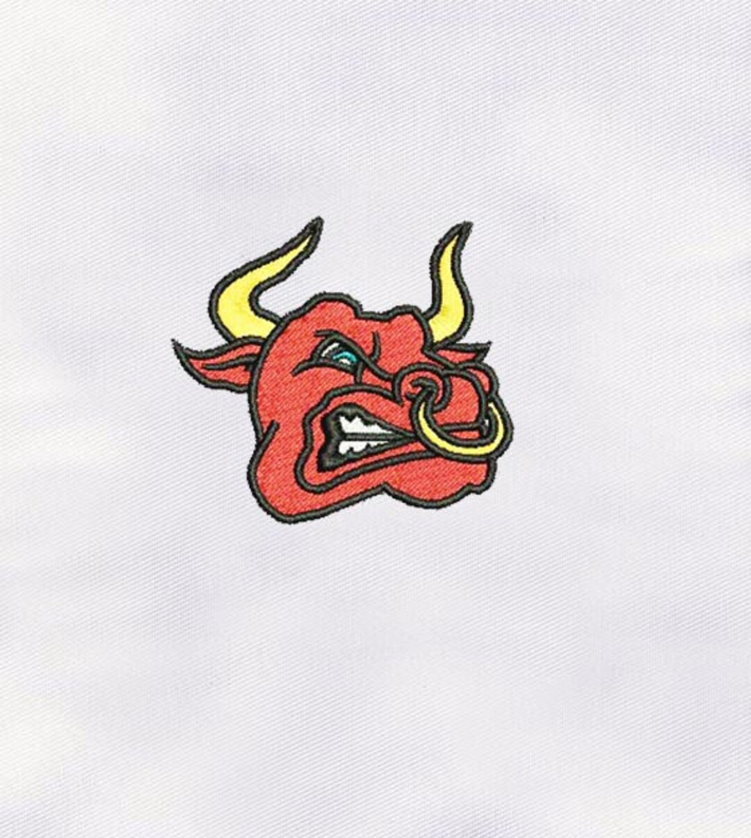Red Angry Bull Machine Embroidery Design | Animal Embroidery Design ...