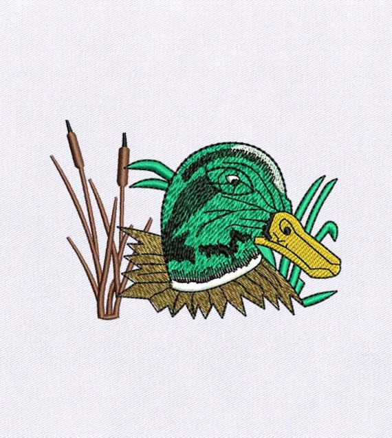 Mallard Duck Machine Embroidery Design Bird Embroidery | Etsy