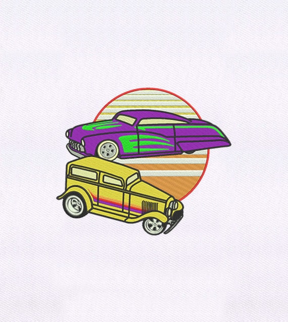 Classic Cars Embroidery Design Toy Cars Embroidery Design | Etsy