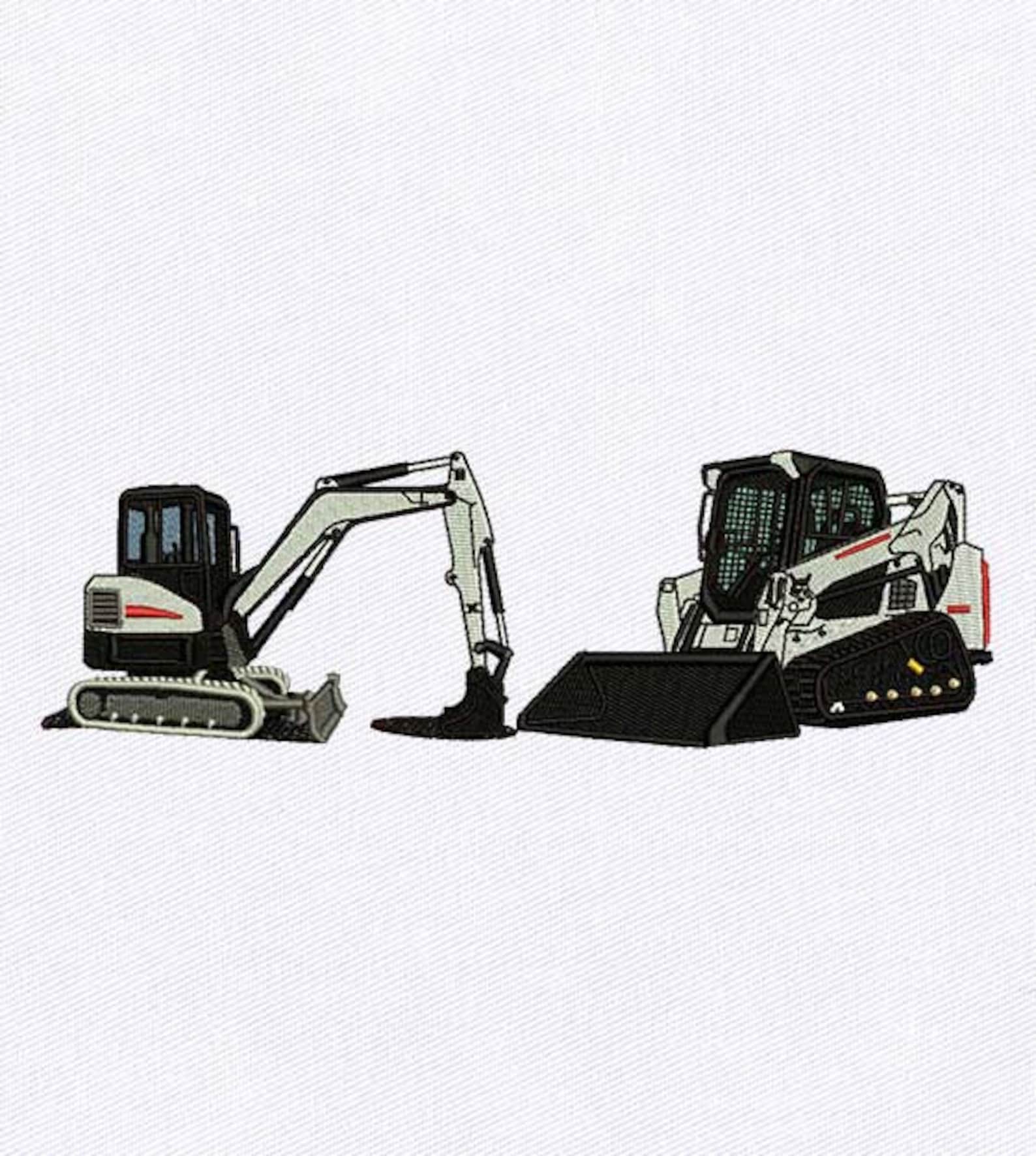 Loader & Excavator Machine Embroidery Design vehicle Embroidery Design ...