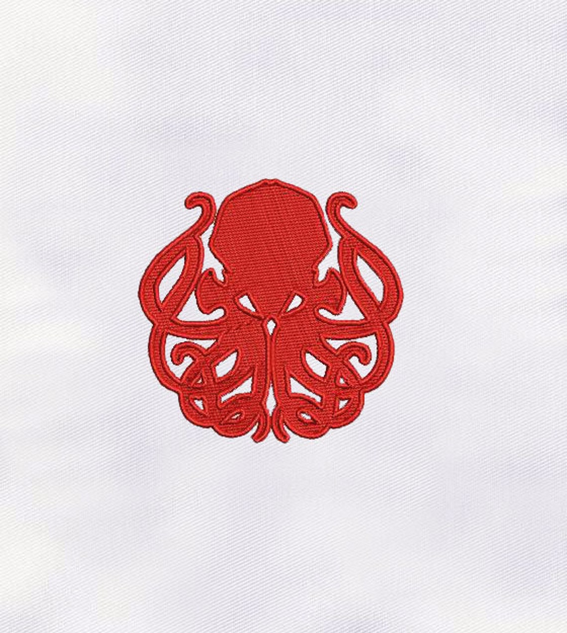 Red Octopus Machine Embroidery Design Sea Animal Embroidery - Etsy UK