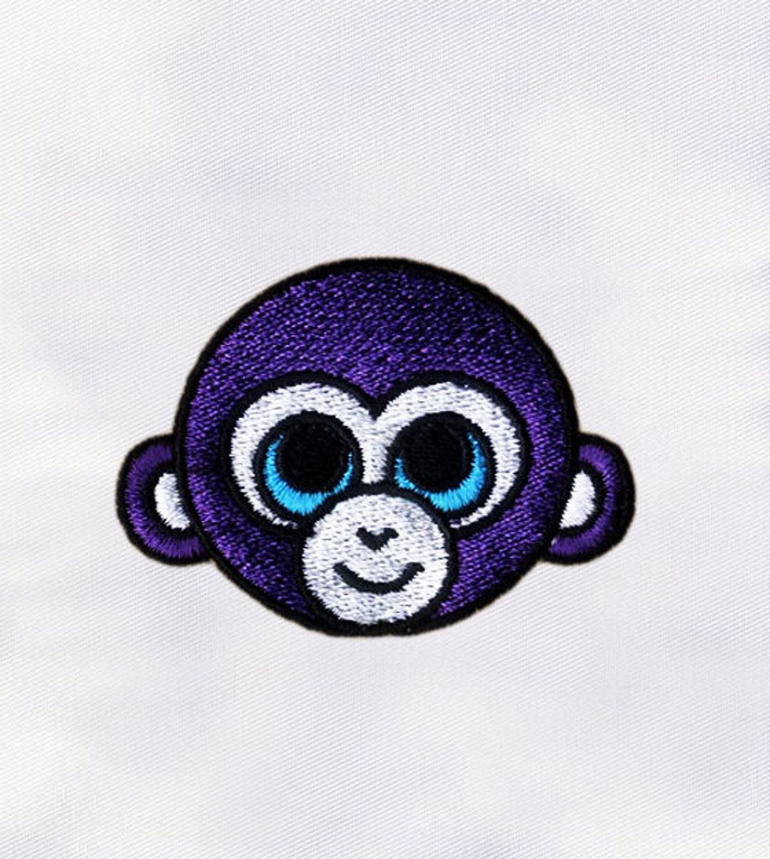 Purple Monkey Face Embroidery Design | Animal Embroidery Design |monkey ...