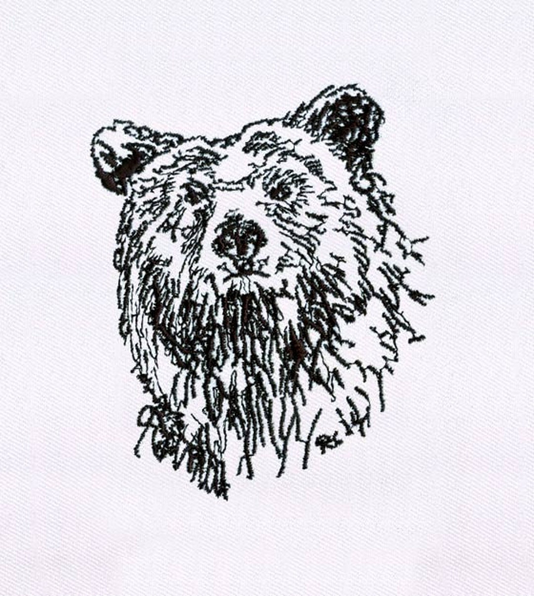 Bear Embroidery Design |animal Embroidery Design |bear Face Embroidery ...