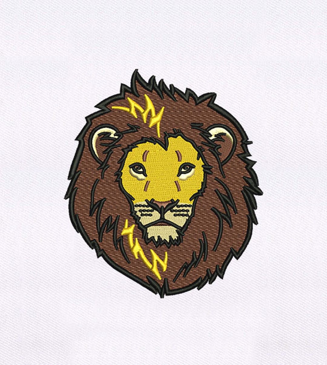 Lion Head Embroidery Design |animal Embroidery Design |ferocious Lion ...