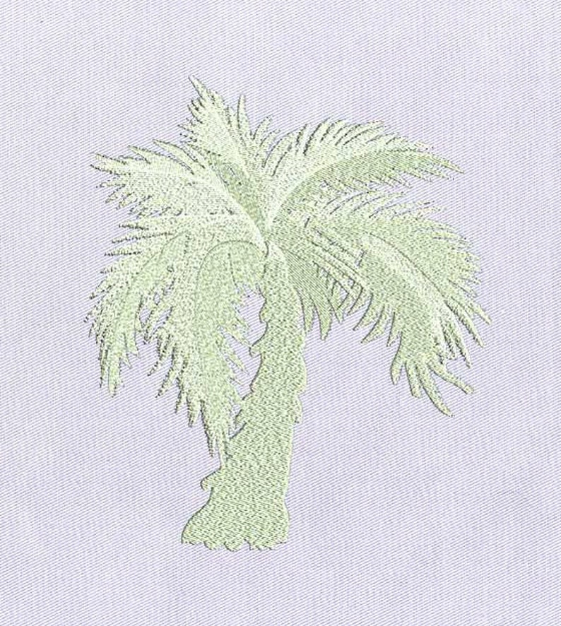 Eerie Palm Tree Machine Embroidery Design plant Embroidery - Etsy