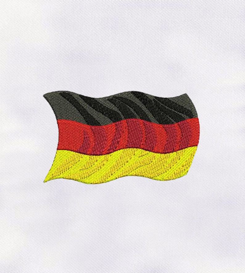 Great Germany Flag Embroidery Design Flag Embroidery Design - Etsy
