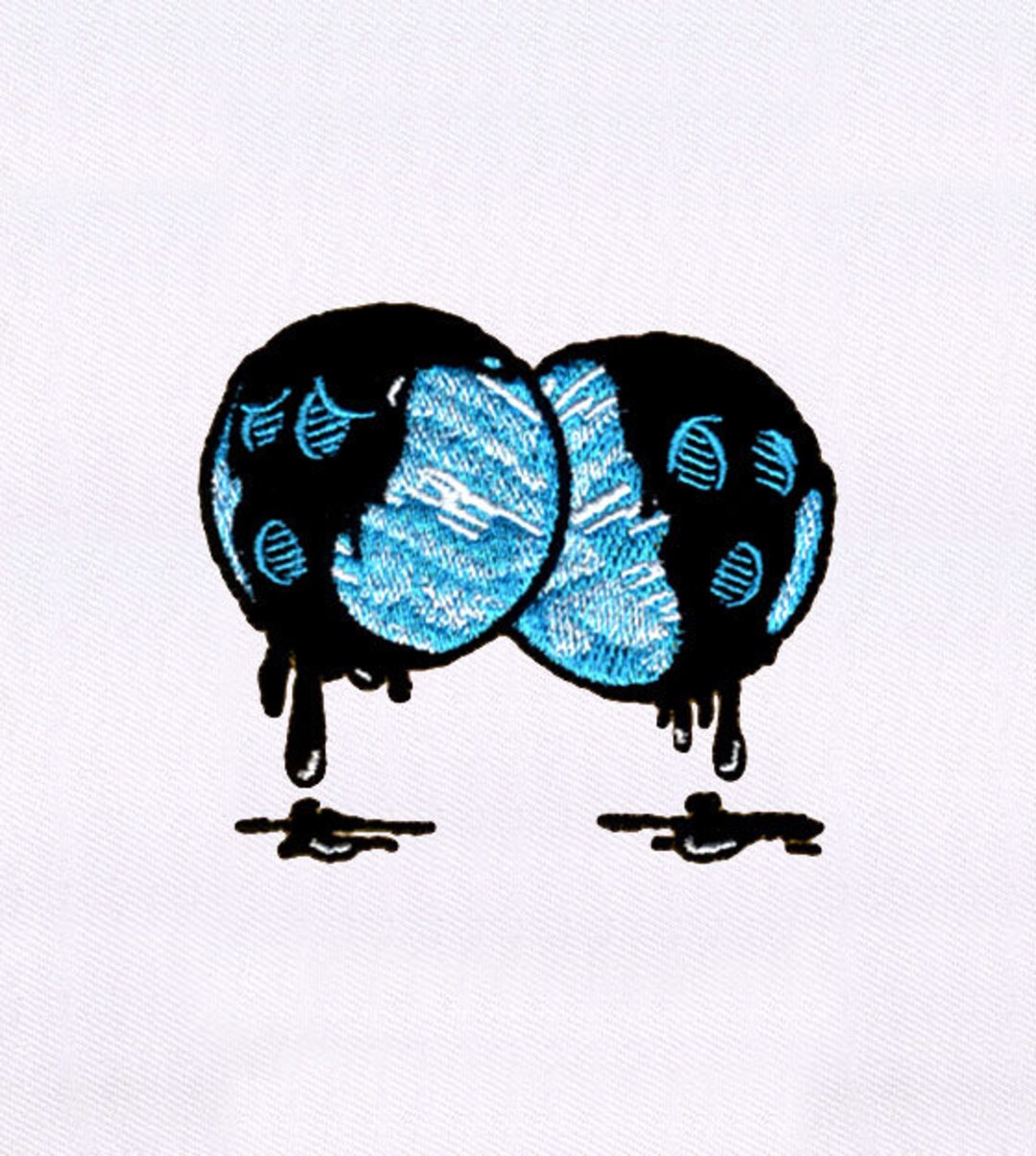 Earth Dripping Oil Embroidery Design Earth Global Embroidery - Etsy