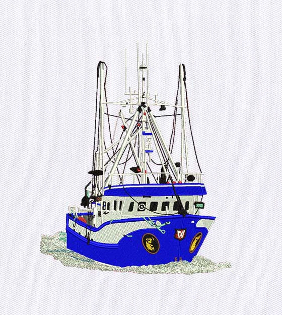 Liner Ship Machine Embroidery Design |big Boat Embroidery Design ...