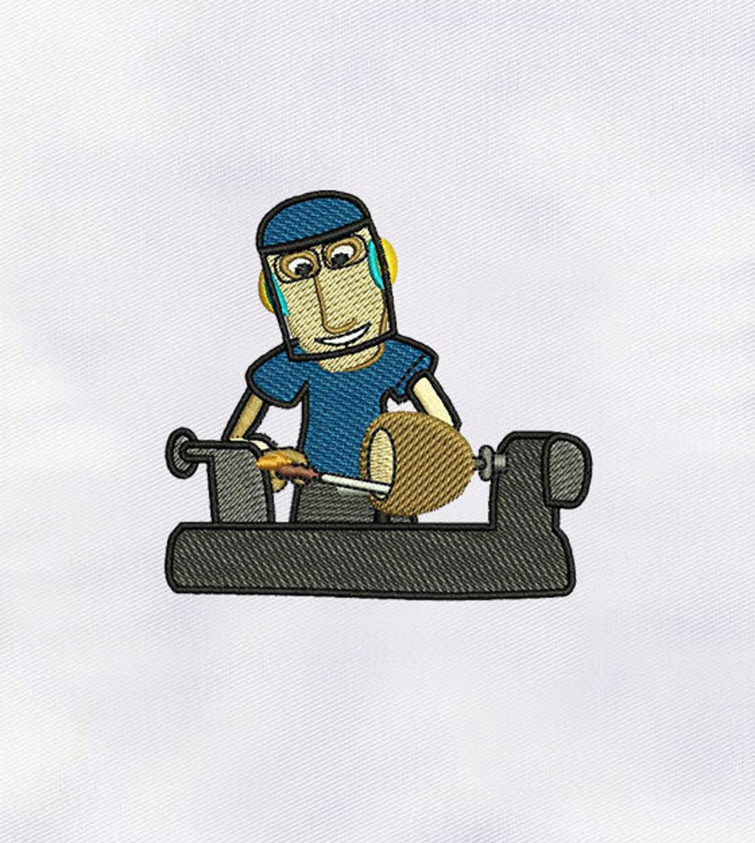 Mechanical Embroidery Design |lathe Machine Embroidery Design |man ...