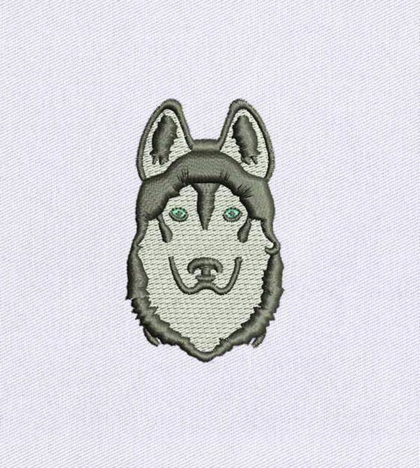 Husky Dog Machine Embroidery Design Animal Embroidery Design | Etsy