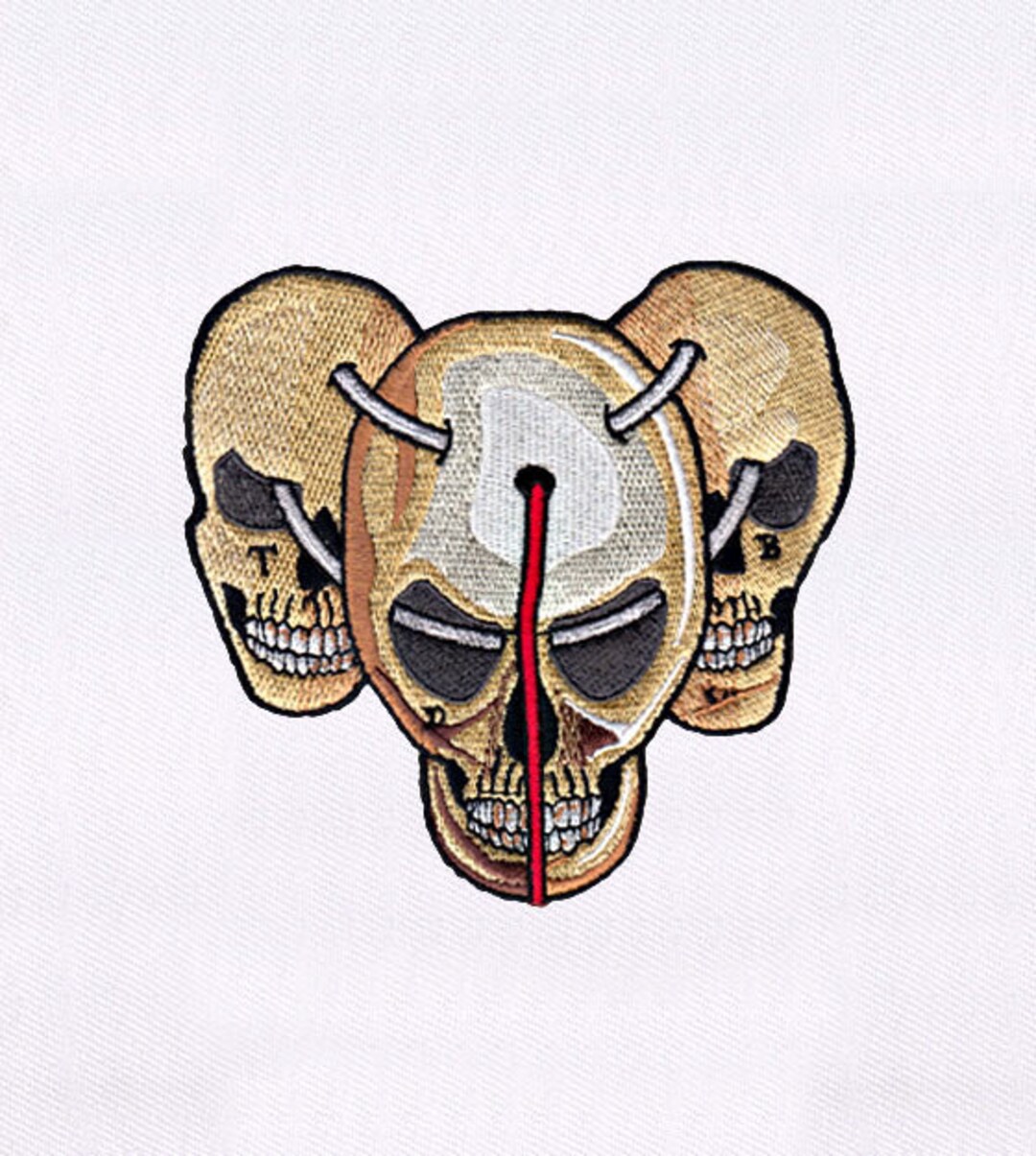 Blood Dripping Skulls Embroidery Design |skull Machine Embroidery ...