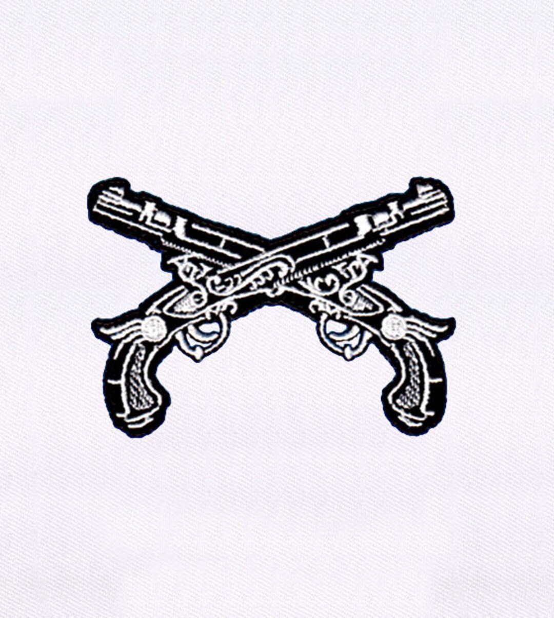 Pistols Guns Crossed Embroidery Designweapons Embroidery - Etsy