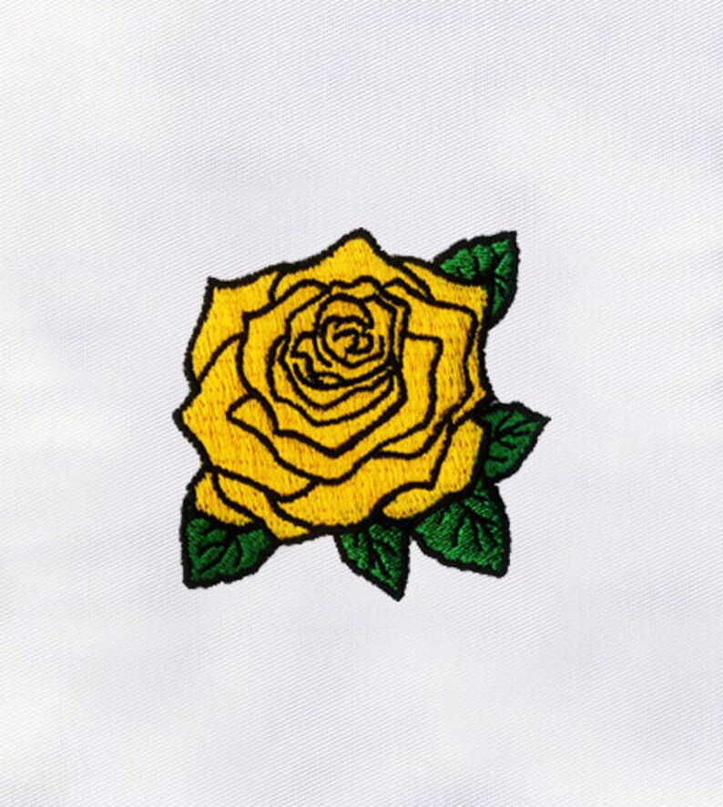 Yellow Flower Embroidery Design flower Embroidery Design | Etsy