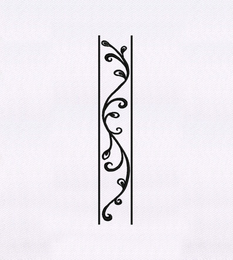 Swirly Line Border Quilting Embroidery Design border - Etsy