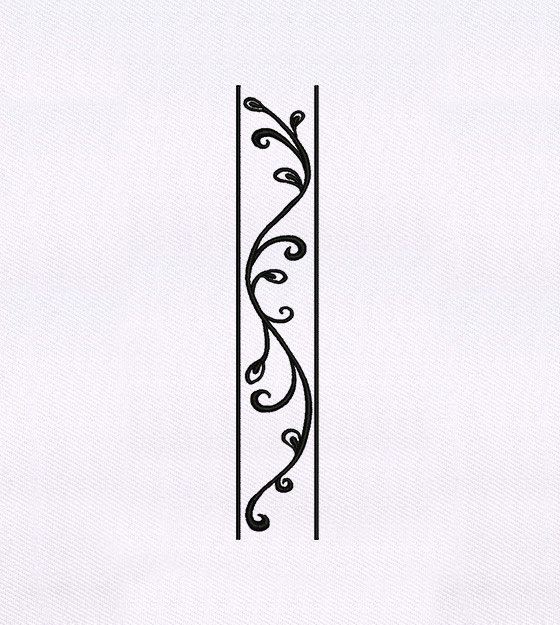 Swirly Line Border Quilting Embroidery Design border | Etsy