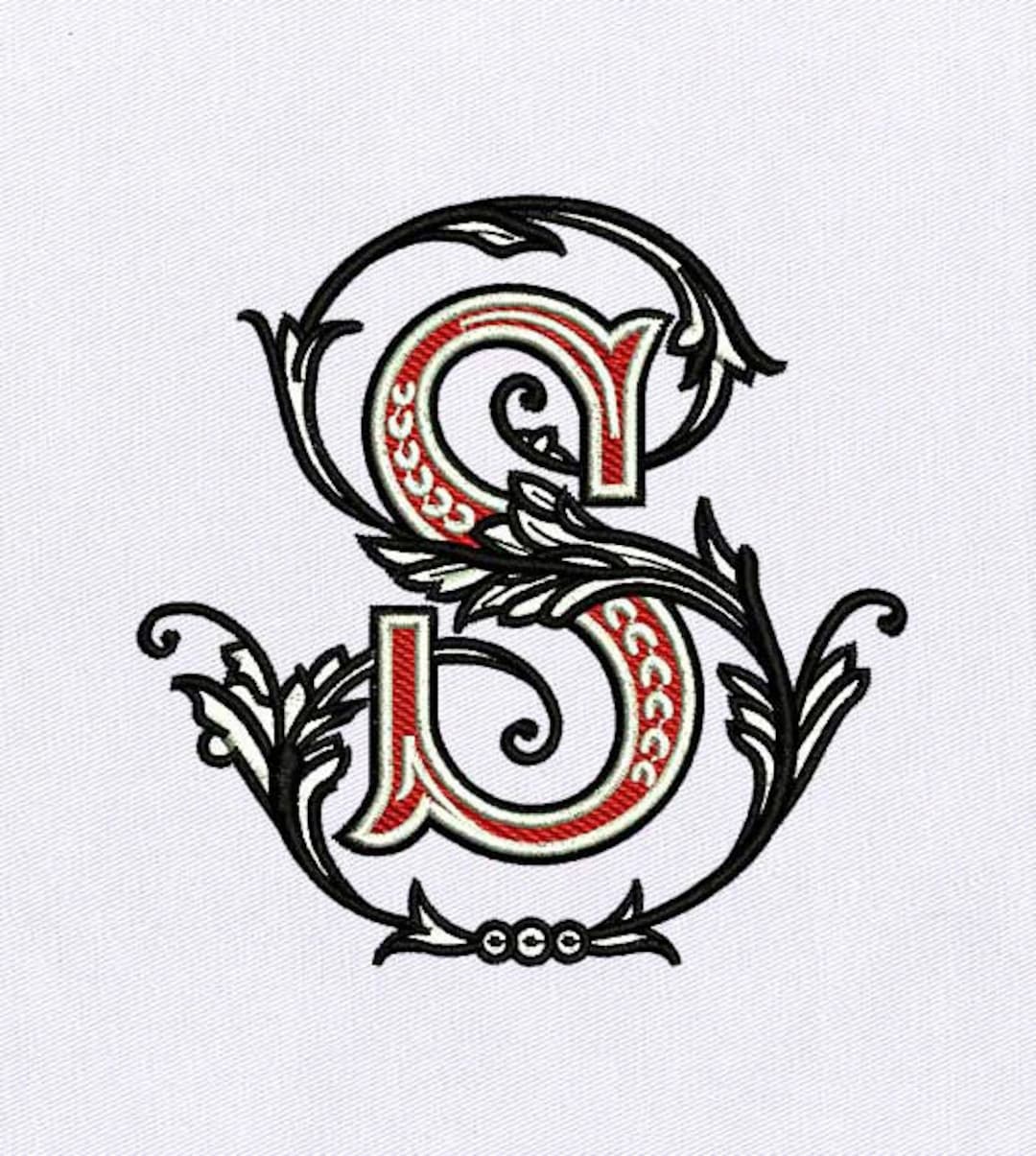 Alphabet S Embroidery Design |S Font Embroidery Design |monogram ...