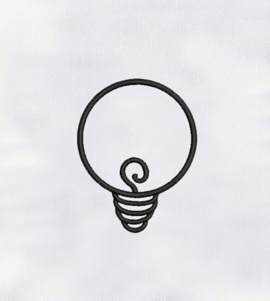 Electric Bulb Digital Embroidery Design |lightbulb Embroidery Design ...