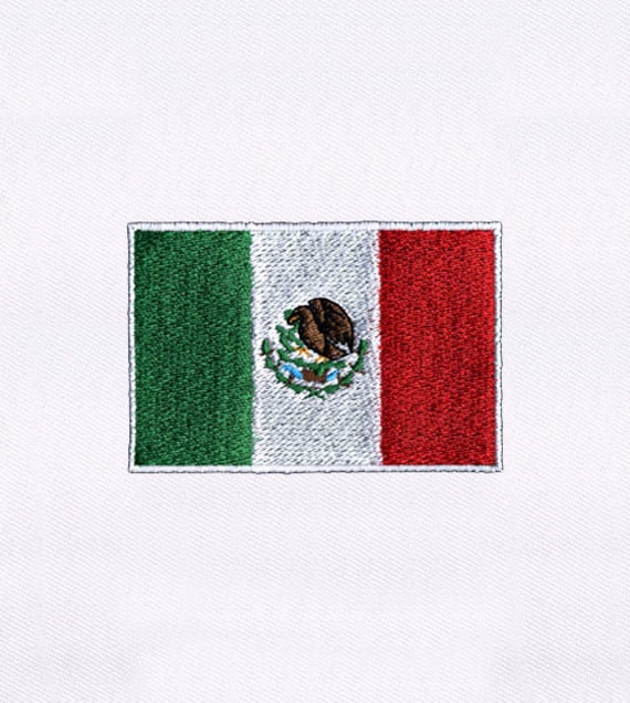 Patriotic Flag of Mexico Embroidery Design flag Embroidery | Etsy