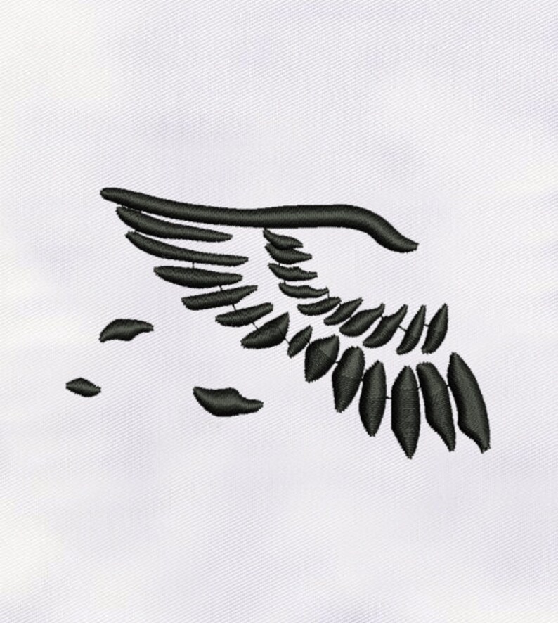 Bird Wings Machine Embroidery Design Bird Embroidery Design - Etsy