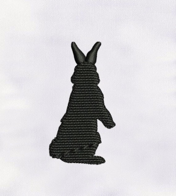 Rabbit Machine Embroidery Design Animal Embroidery Design | Etsy