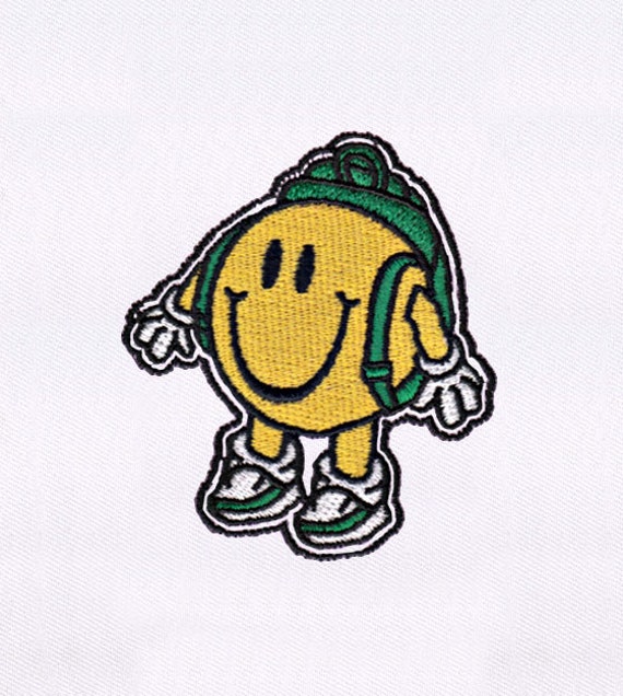 Smiling Emoji Embroidery Design Emoji Embroidery Design - Etsy