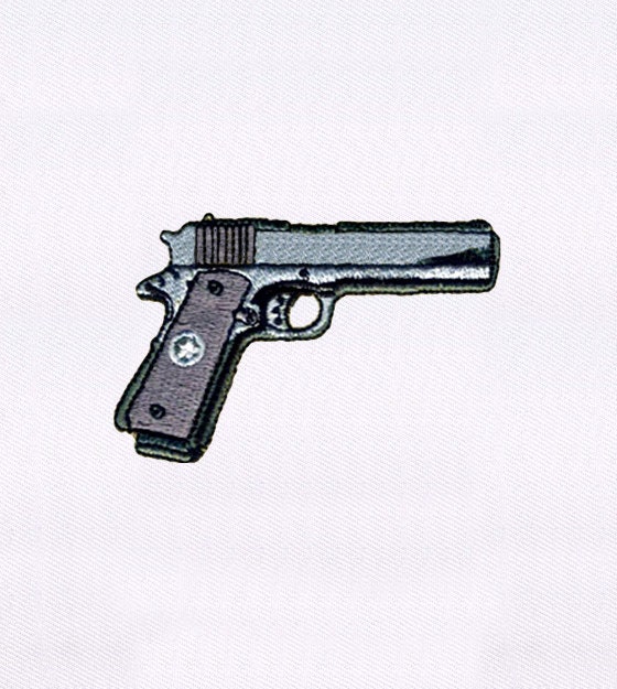 Gun Embroidery Design | Weapon Embroidery Design | Pistol Embroidery ...